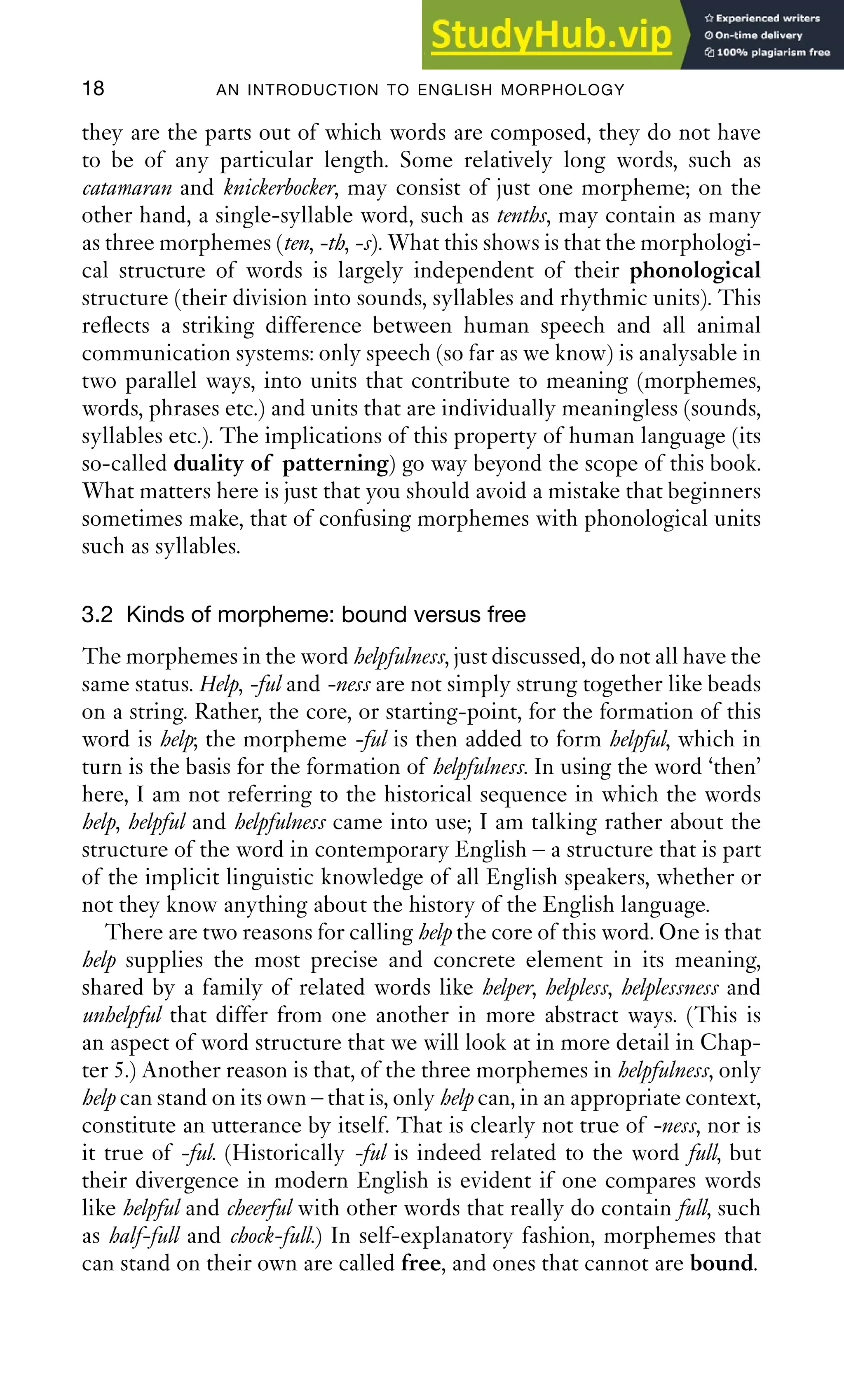 An Introduction To English Morphology Words And Their Structure ...