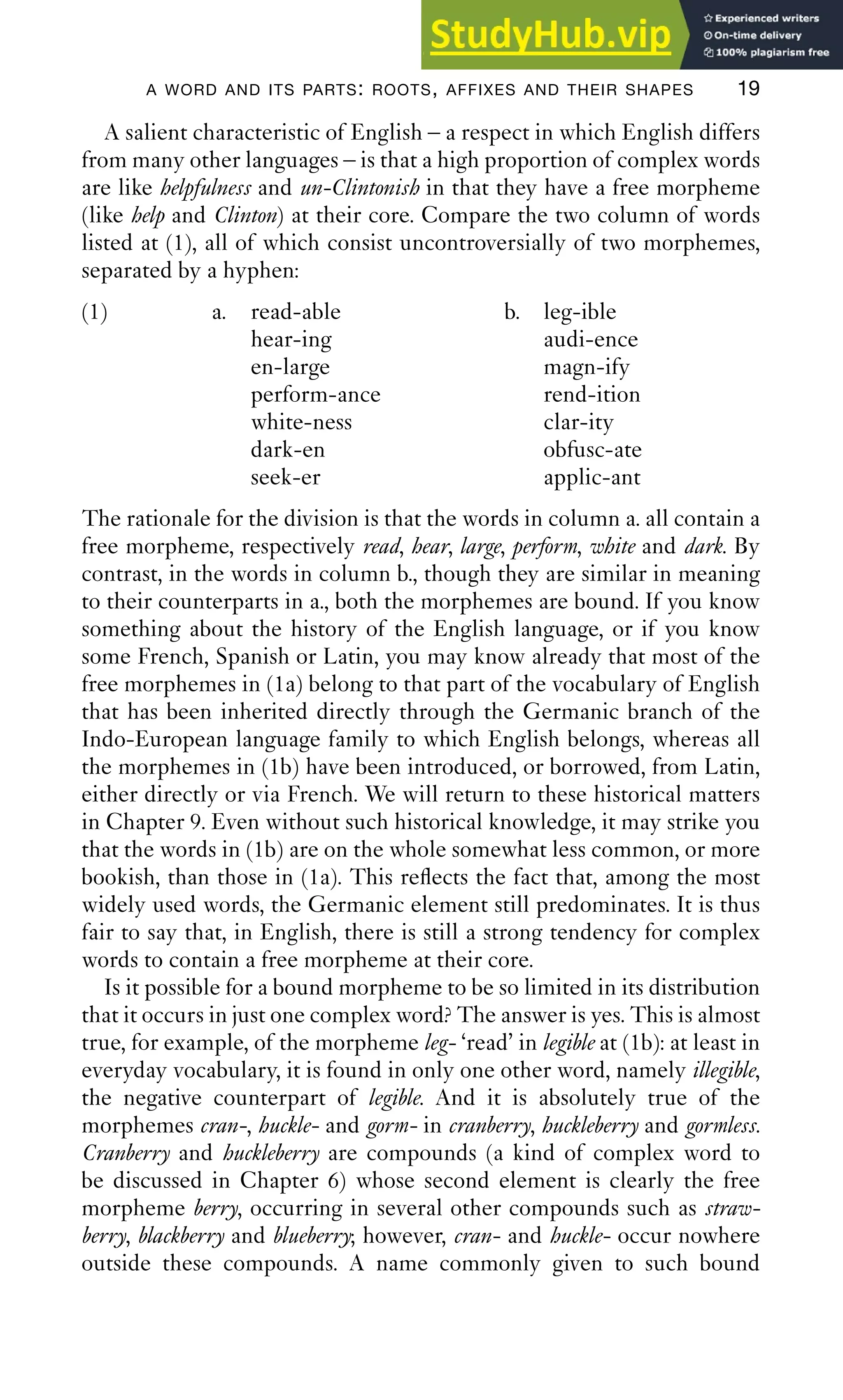 An Introduction To English Morphology Words And Their Structure ...
