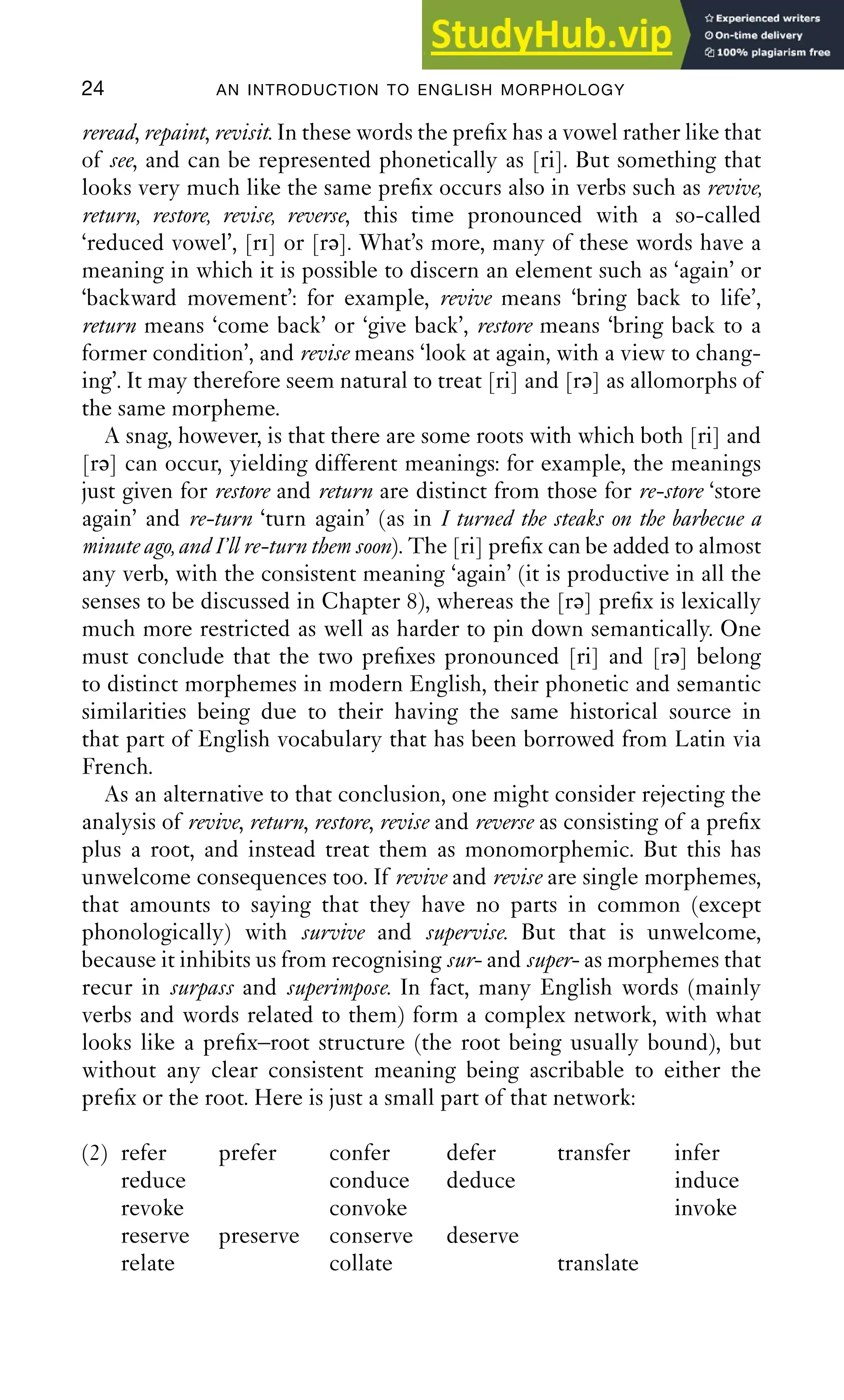 An Introduction To English Morphology Words And Their Structure ...