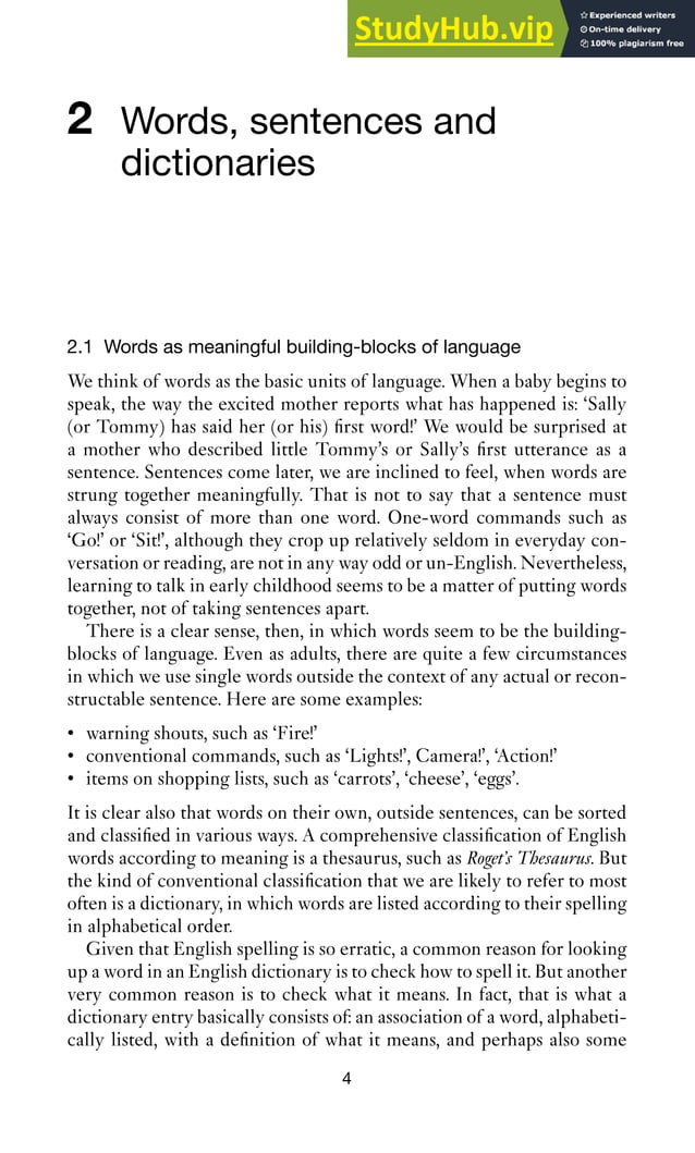An Introduction To English Morphology Words And Their Structure ...