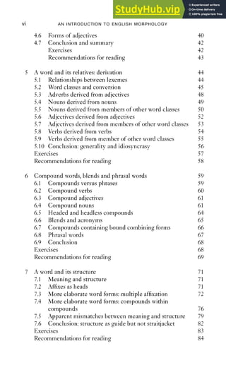An Introduction To English Morphology Words And Their Structure ...
