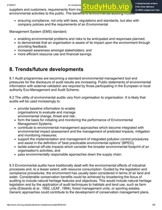 An Introduction To Environmental Auditing | PDF