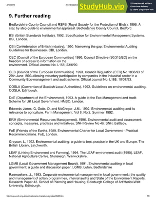 An Introduction To Environmental Auditing | PDF