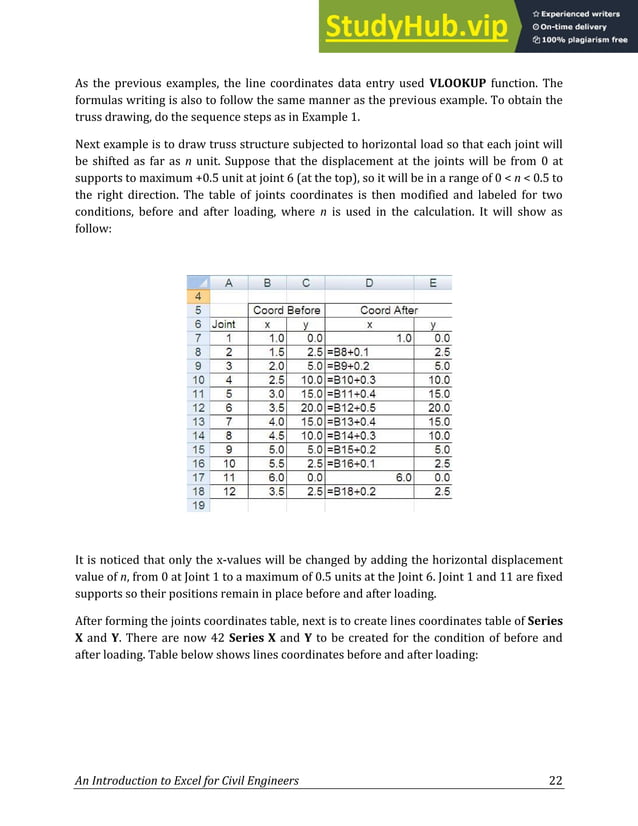 An Introduction To EXCEL For Civil Engineers From Engineering Theory To Excel Practice | PDF ...