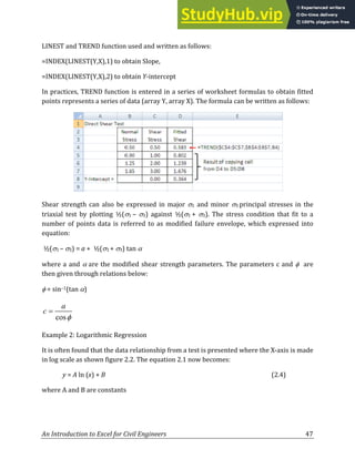 An Introduction To EXCEL For Civil Engineers From Engineering Theory To ...