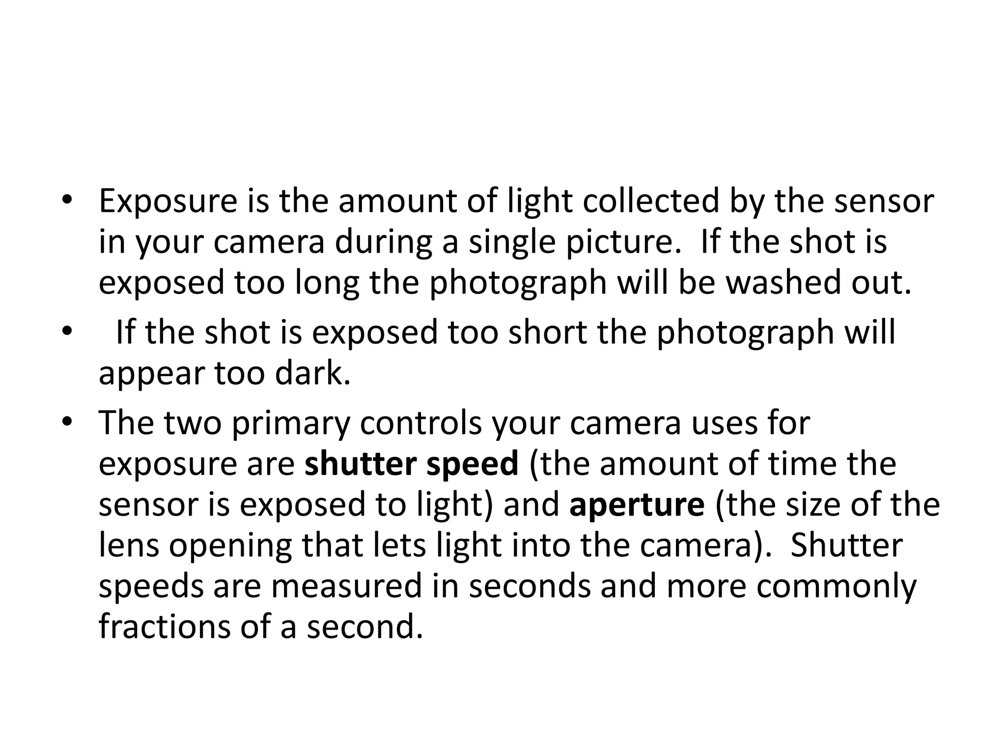 An introduction to exposure | PPT