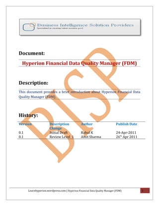 An introduction to fdqm | PDF