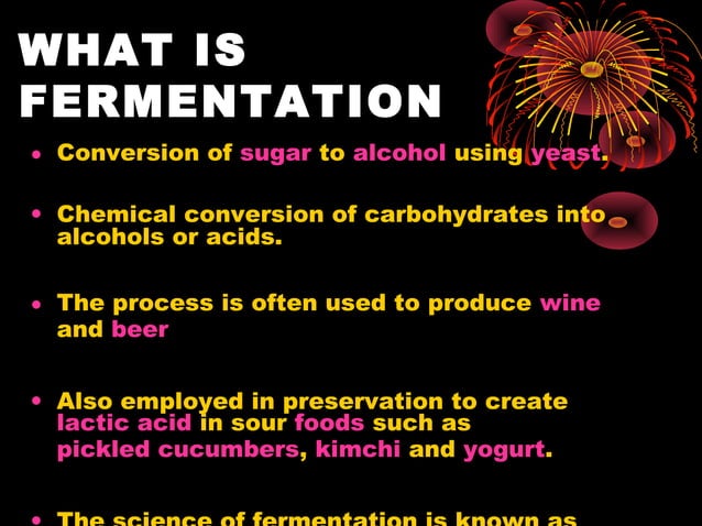 An introduction to fermentation process | PPT | Chemistry | Science