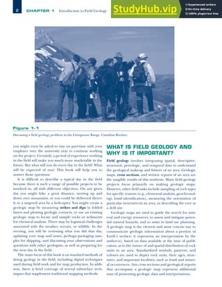 An Introduction To Field Geology | PDF