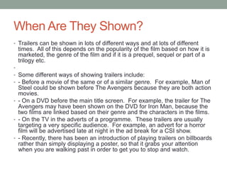 An introduction to film trailers | PPT