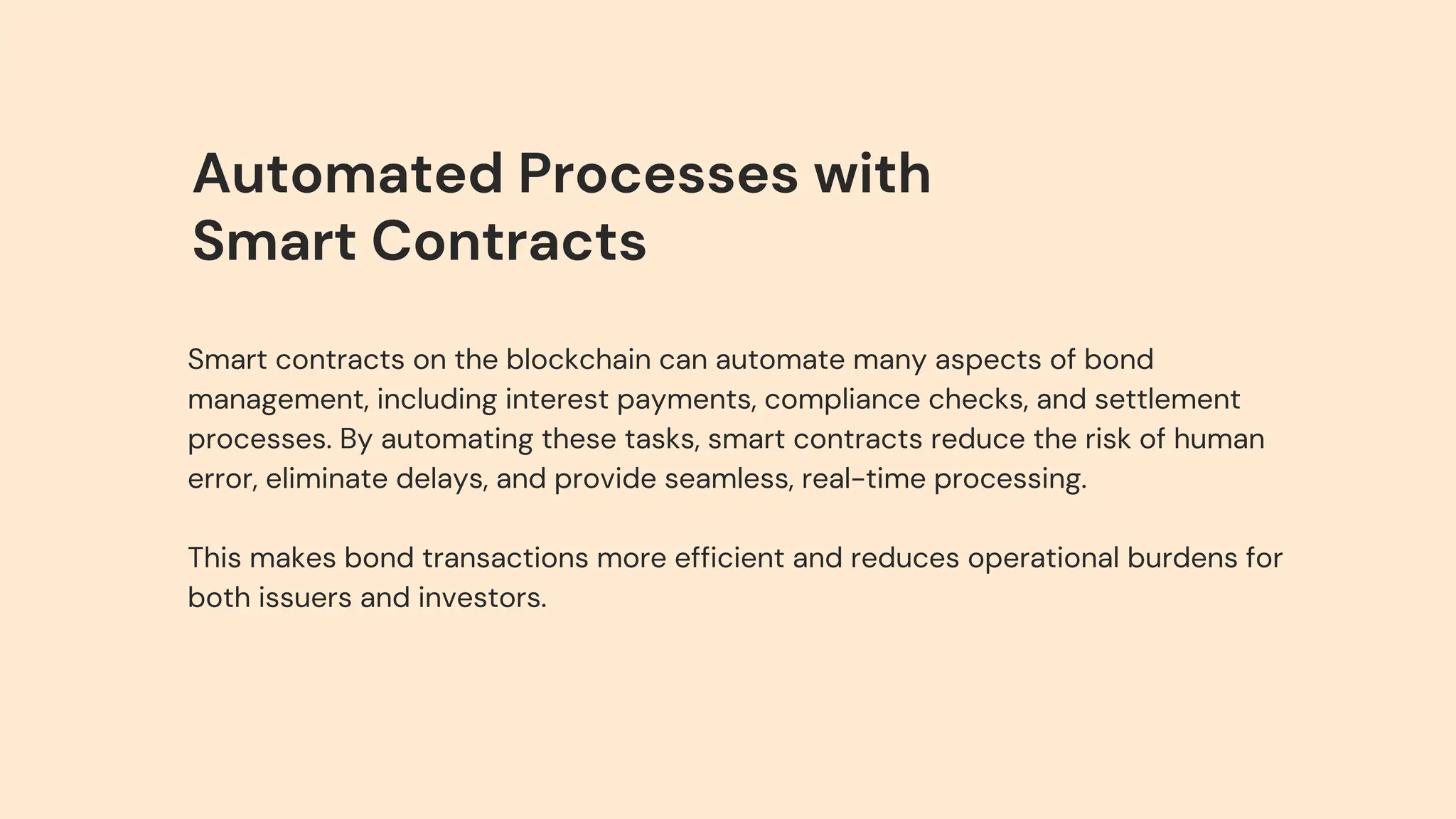 Bond Tokenization on Blockchain Key features | PDF