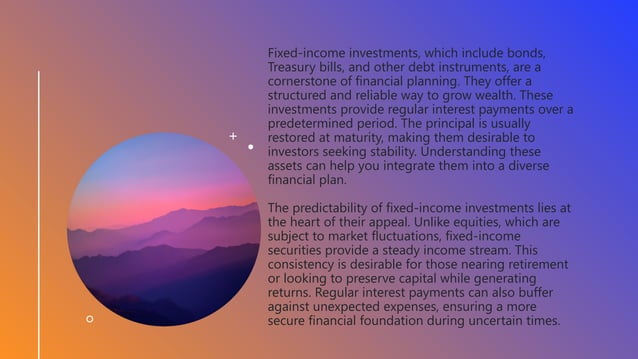 An Introduction to Fixed Income Investments | PPTX