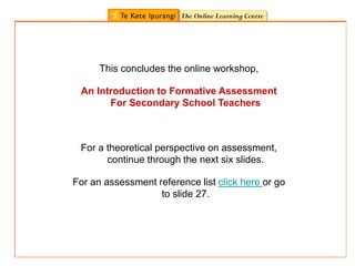An Introduction to Formative Assessment for School Teachers.ppt