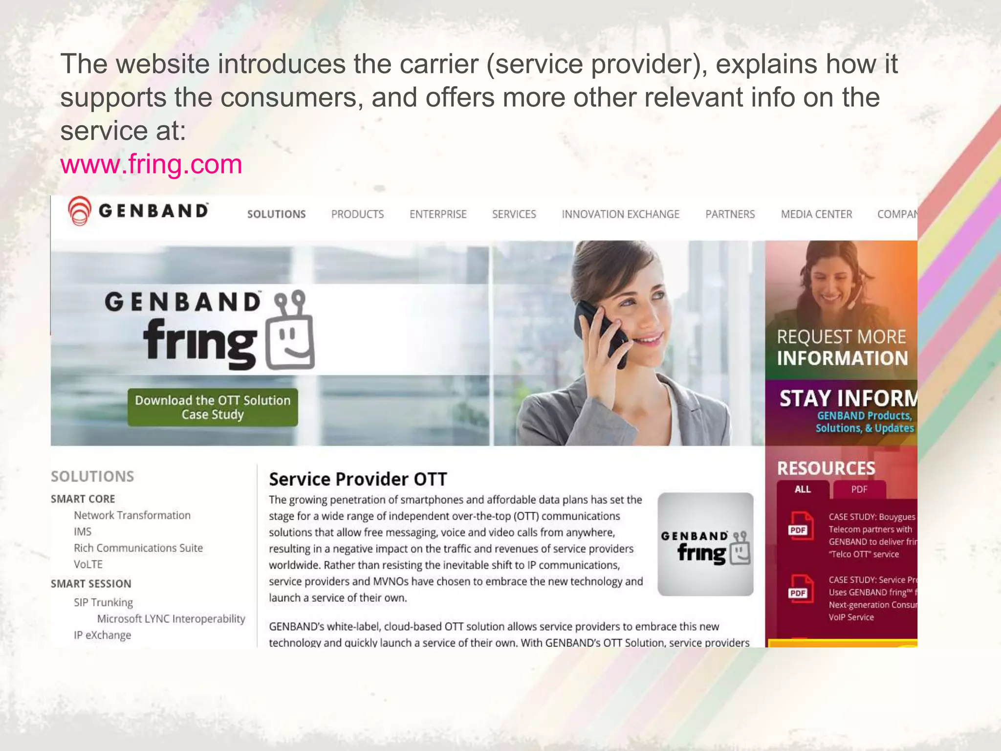 An introduction to Fring | PPT