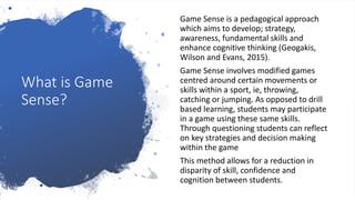 What is Game Sense? | PPT