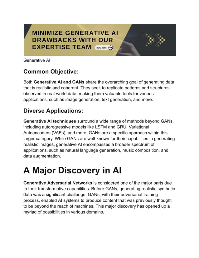 An Introduction To Generative Adversarial Networks | PDF