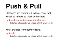An introduction to git | PPTX | Programming Languages | Computing