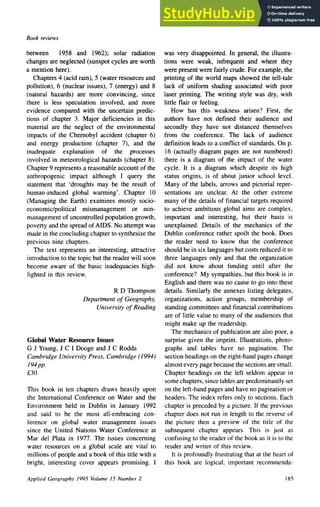 An Introduction To Global Environmental Issues | PDF | Environment | Science