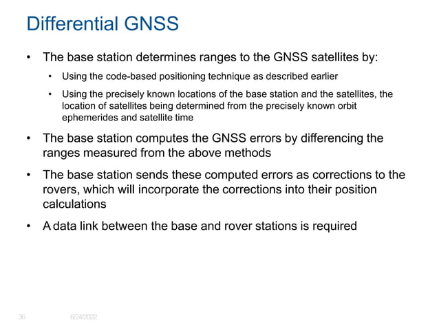 An Introduction to GNSS(Global Navigation Satellite Systems) .pptx | Computer Networking | Computing