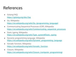 An Introduction to Go | PDF