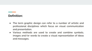 An introduction to graphic design | PPTX