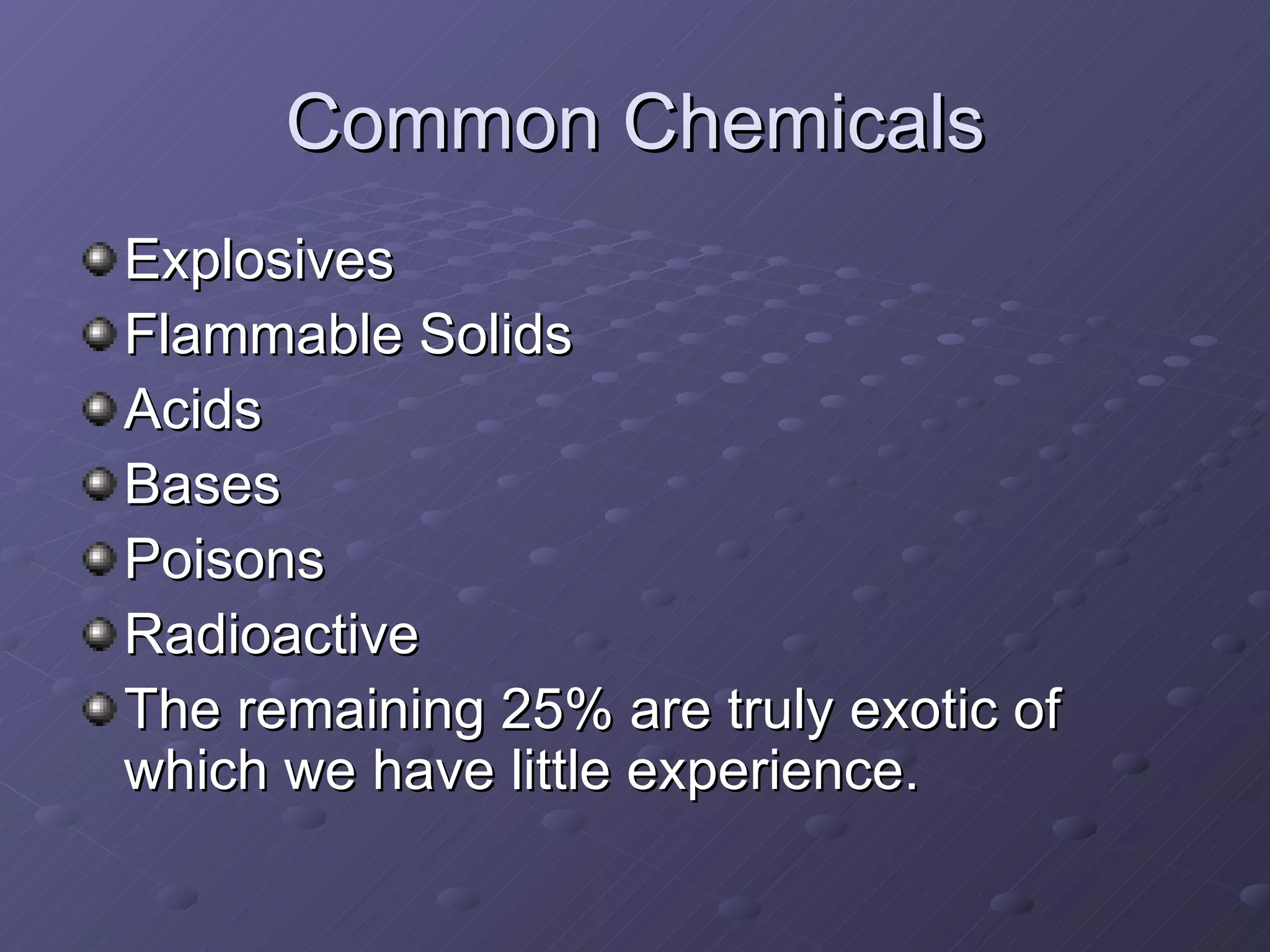 An Introduction To Hazardous Materials | PPT