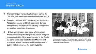 An Introduction to HBCUs | PPTX