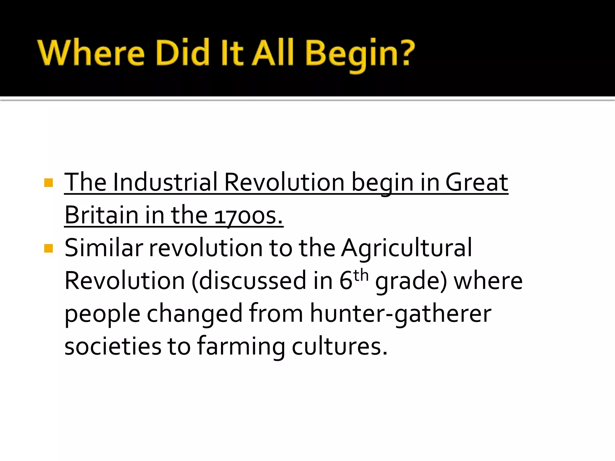 An introduction to industrialization | PPTX