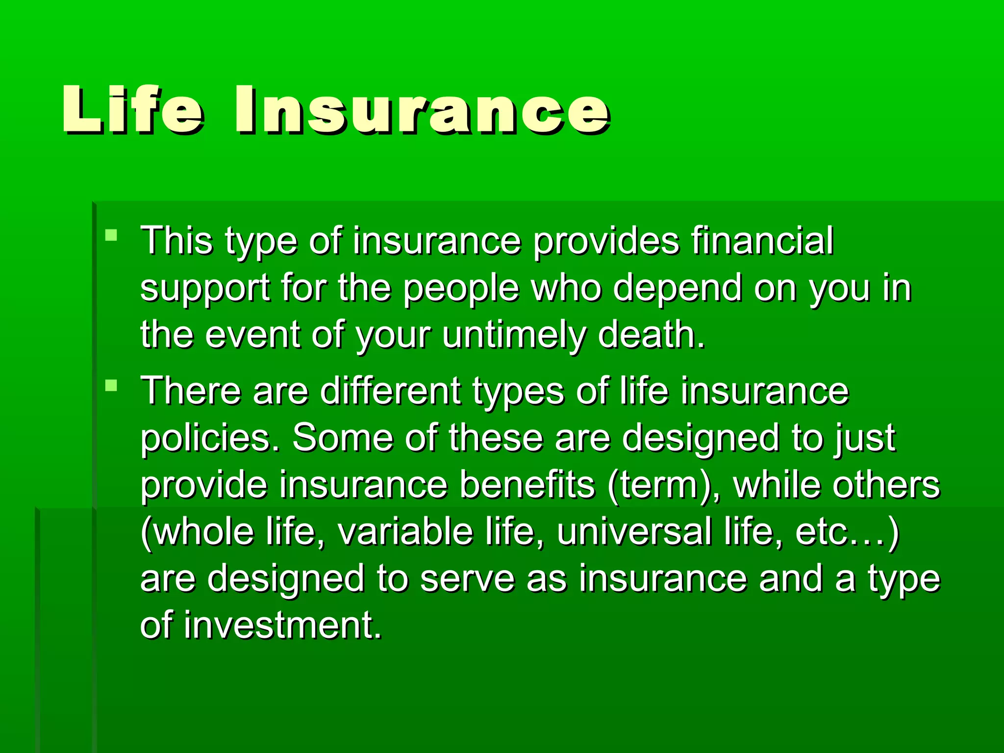 An introduction to insurance notes | PPT