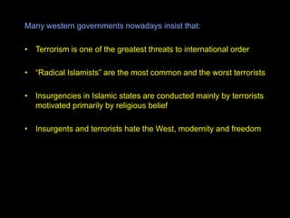 An Introduction to Insurgency, by Professor Joel Hayward | PPT