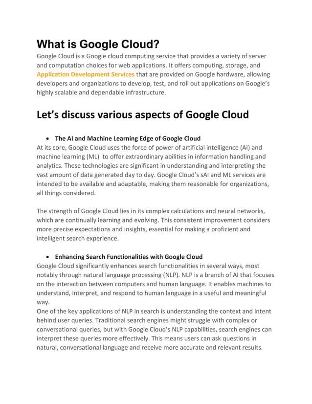 Interactive and Conversational Search with Google Cloud and Elasticsearch | PDF