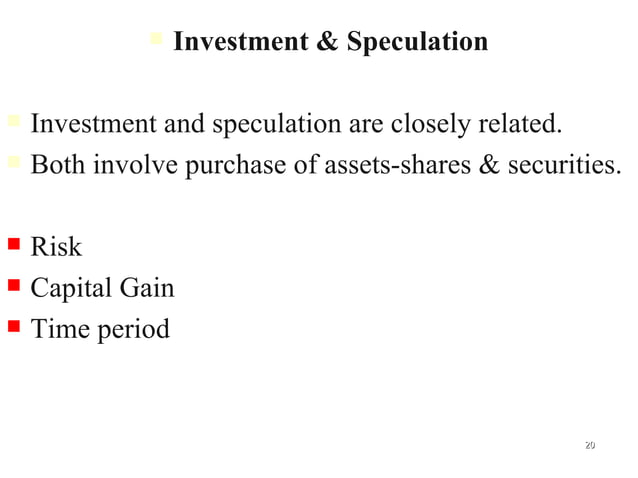 An introduction to investment | PPT | Stocks and Bonds | Personal Investing