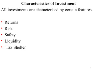 An introduction to investment | PPT