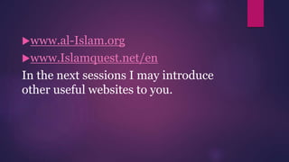 An introduction to islam part8 | PPTX