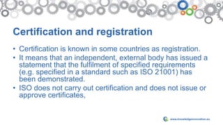 An introduction to ISO 21001 | PPTX