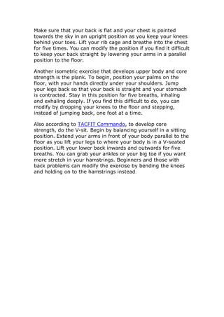 An introduction to isometric exercises | PDF