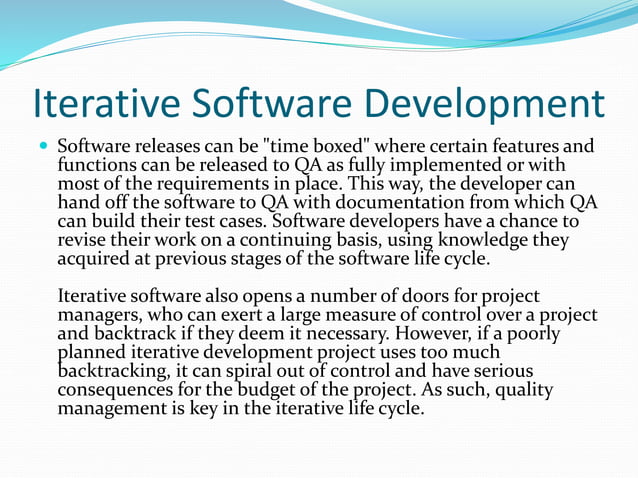 An Introduction to Iterative Software Development | PPT