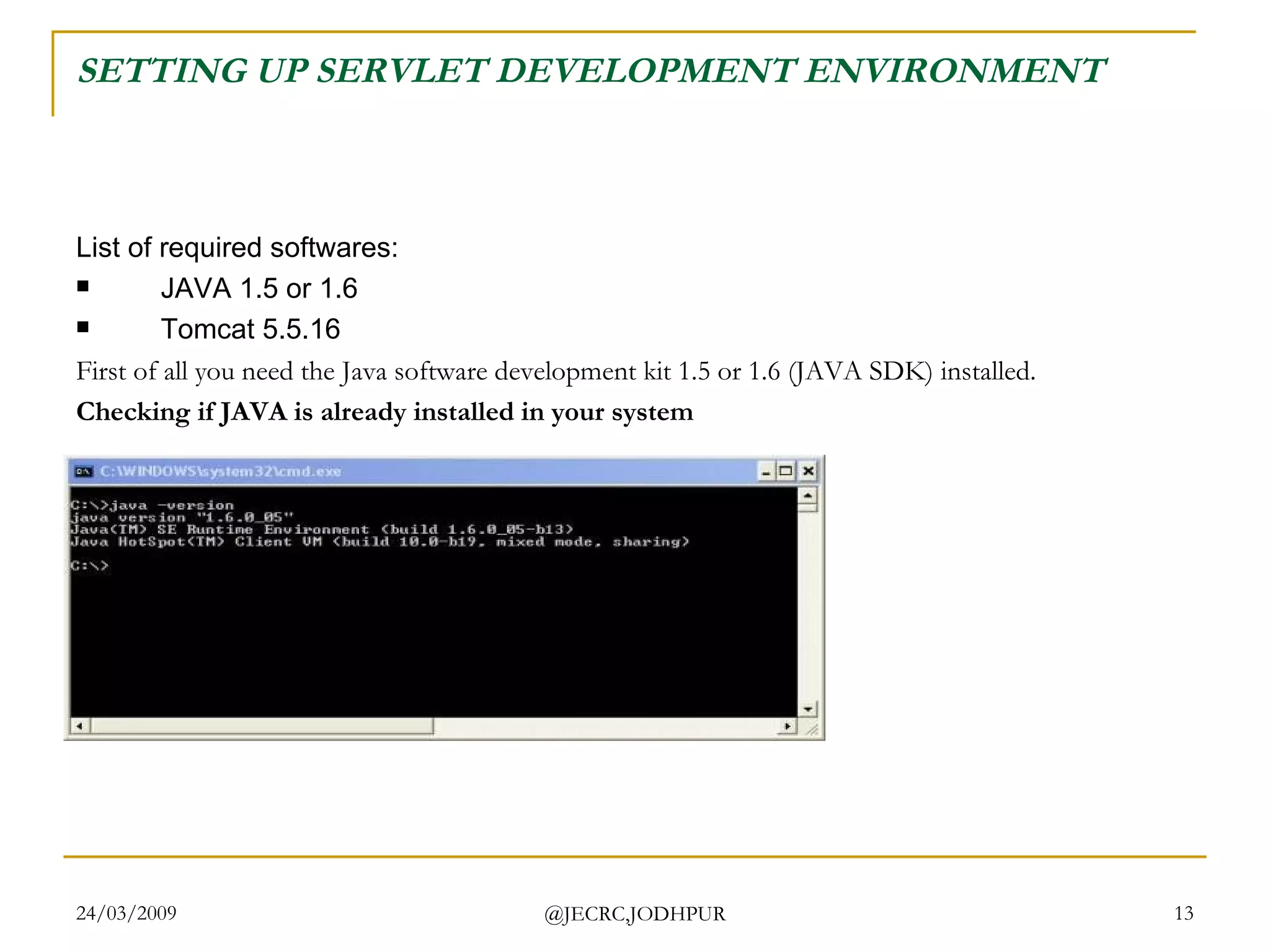 An Introduction To Java Web Technology Ppt Web Development Internet