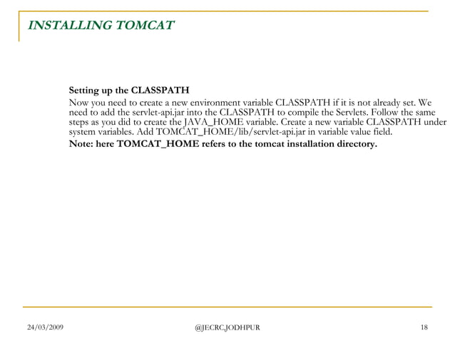 An Introduction To Java Web Technology | PPT | Web Development | Internet