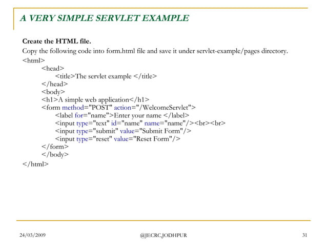 An Introduction To Java Web Technology | PPT | Web Development | Internet