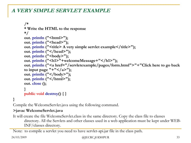 An Introduction To Java Web Technology | PPT | Web Development | Internet