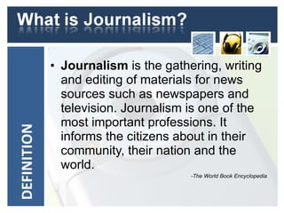 An introduction to journalism | PPT