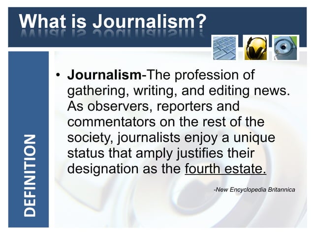 An introduction to journalism | PPT
