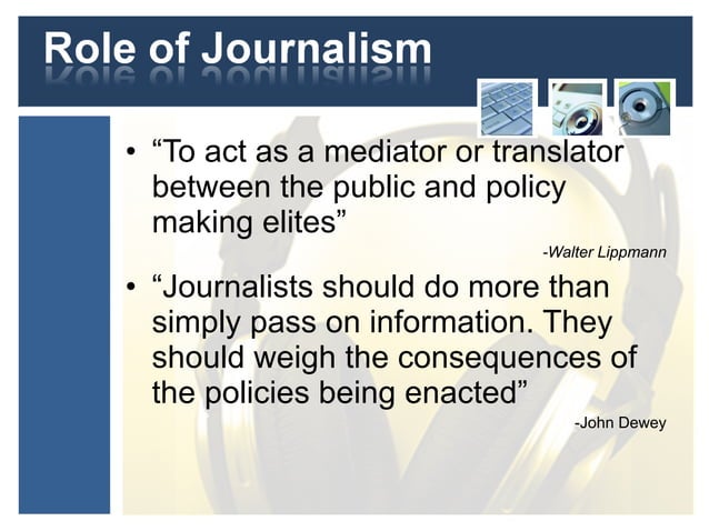 An introduction to journalism | PPT