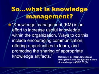 An Introduction to Knowledge Management.ppt
