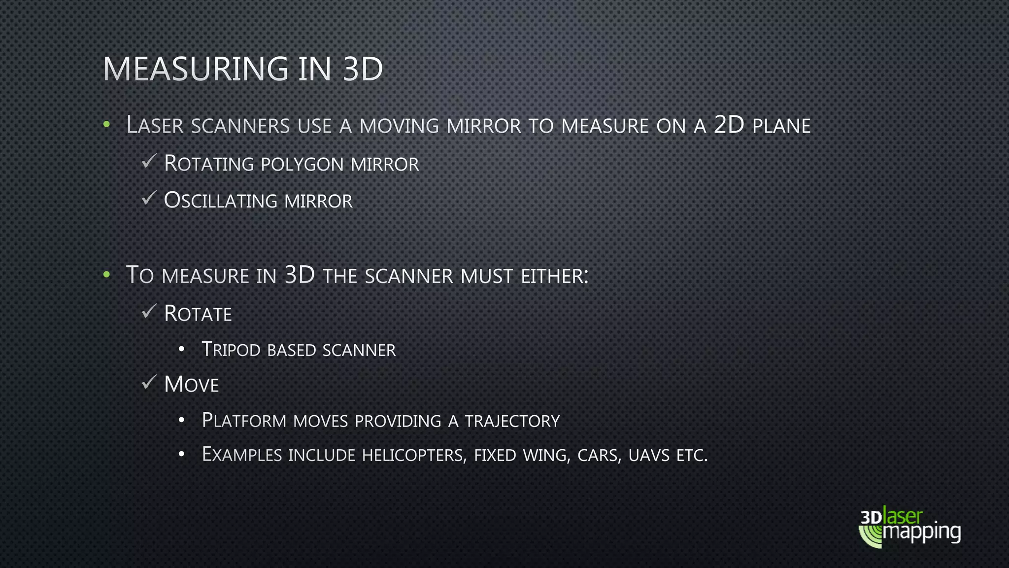 An Introduction to Laser Scanning - Part 1: How does it all work? | PPTX