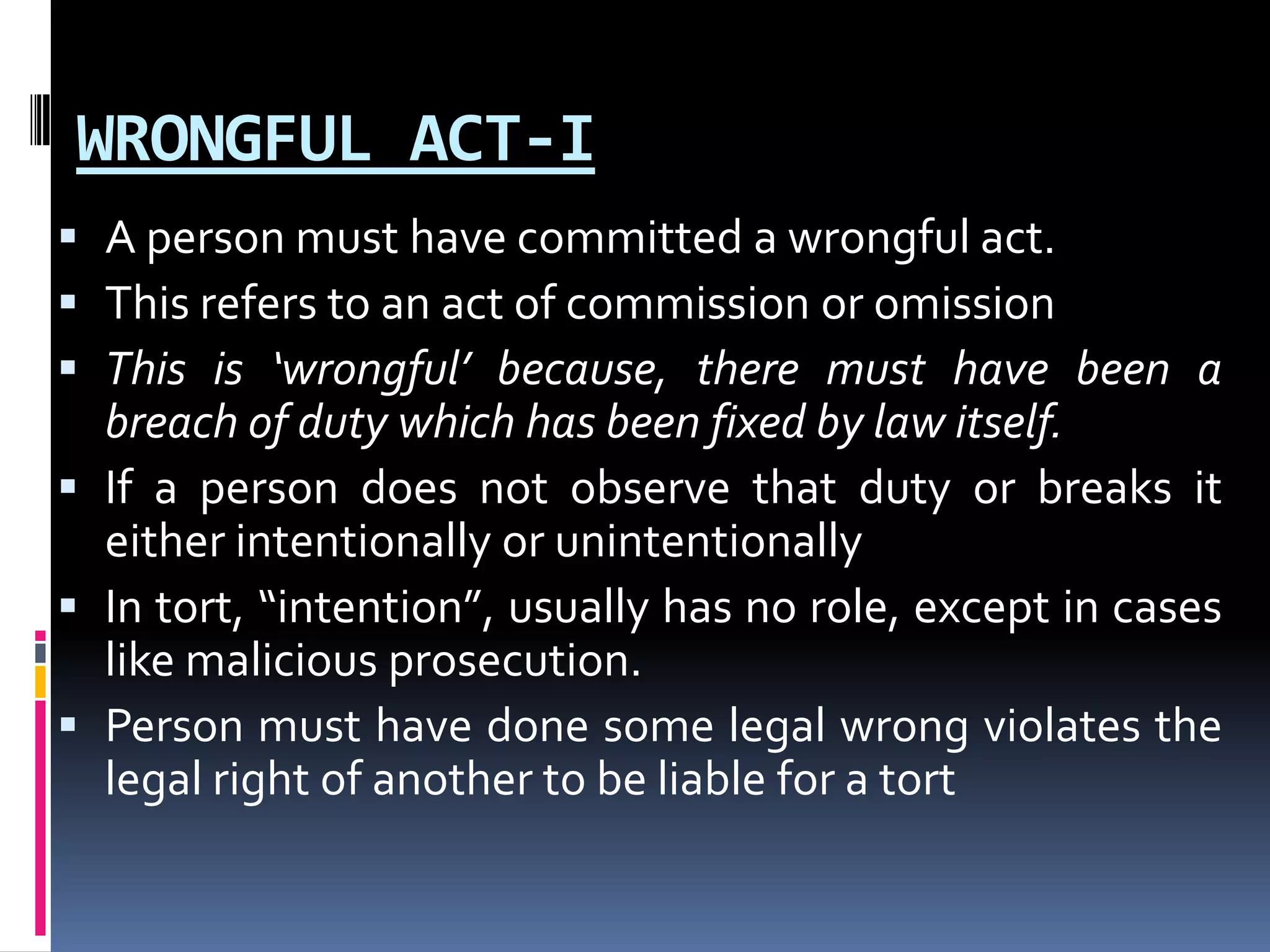 An introduction to law of torts | PDF