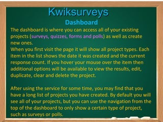 An introduction to learn click, classtools, and kwiksurveys | PPT