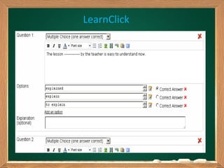 An introduction to learn click, classtools, and kwiksurveys | PPT