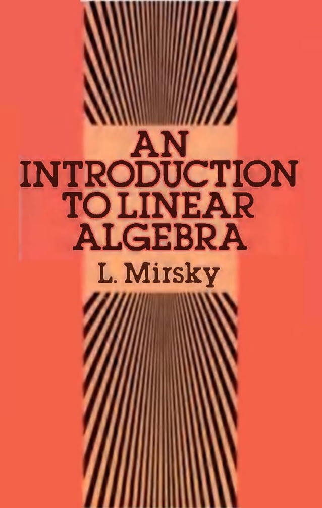 An introduction to linear algebra | PDF